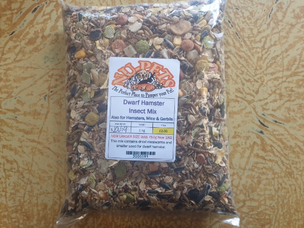 Dwarf Hamster Food 1kg - Nu-Pets Pet Centre