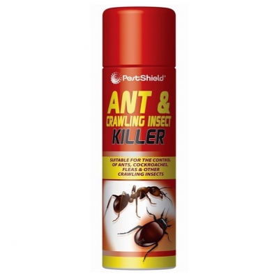 PestShield Ant Killer Aerosol 300ML Kills Cockroaches, Fleas + Other ...