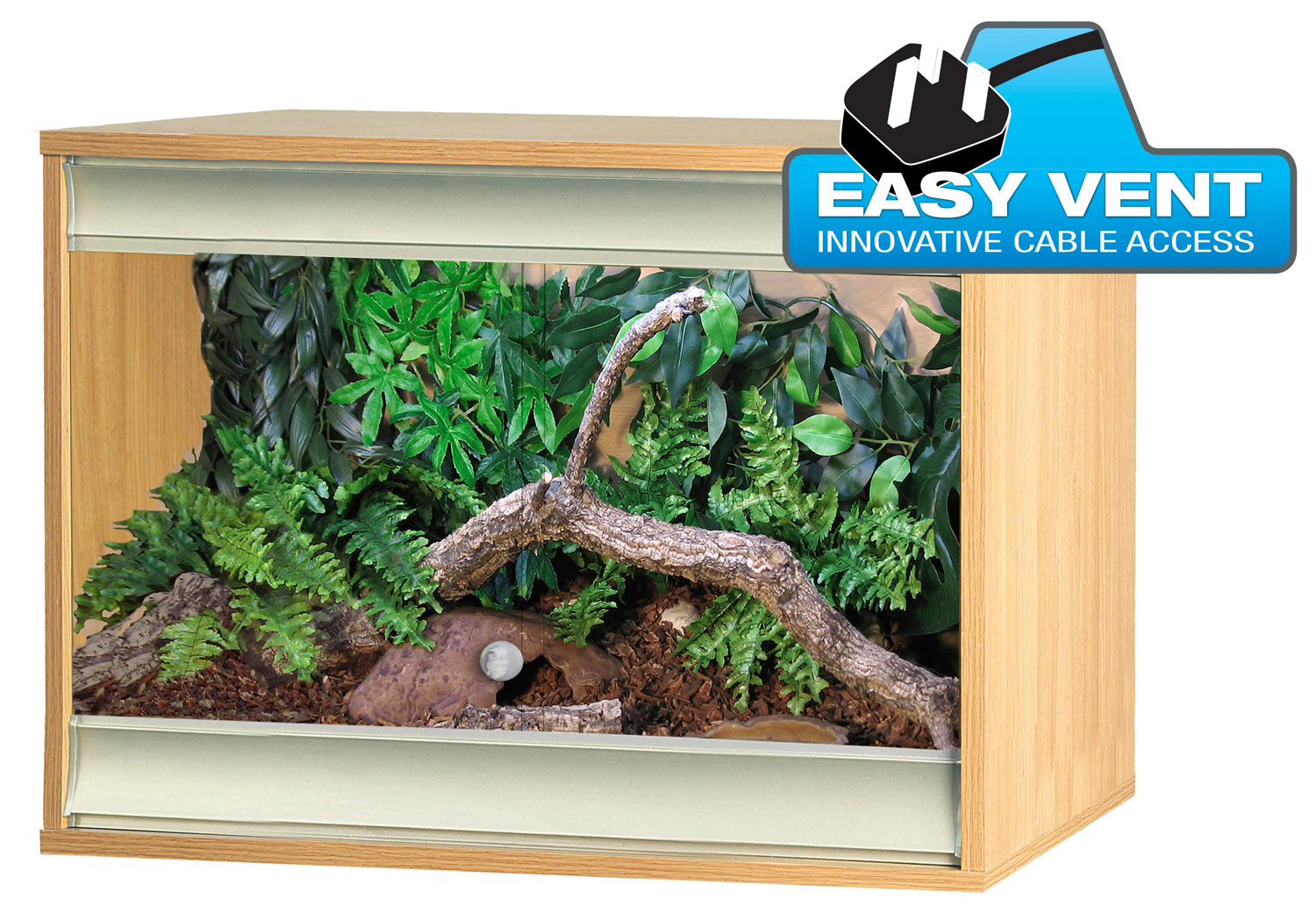 Viva+ Terrestrial Vivarium Small Oak - Nu-Pets Pet Centre